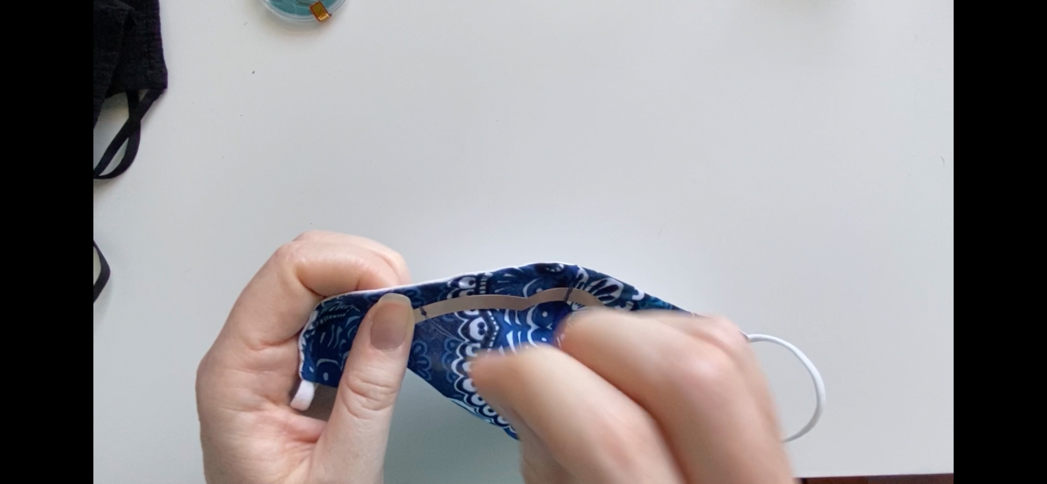 How to Sew a Nose Wire Onto a Face Mask - Teacher Baker Maker