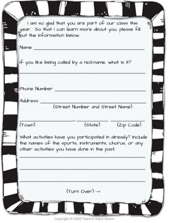 Back to School Surveys for Students and Parents Using Slides - Teacher ...
